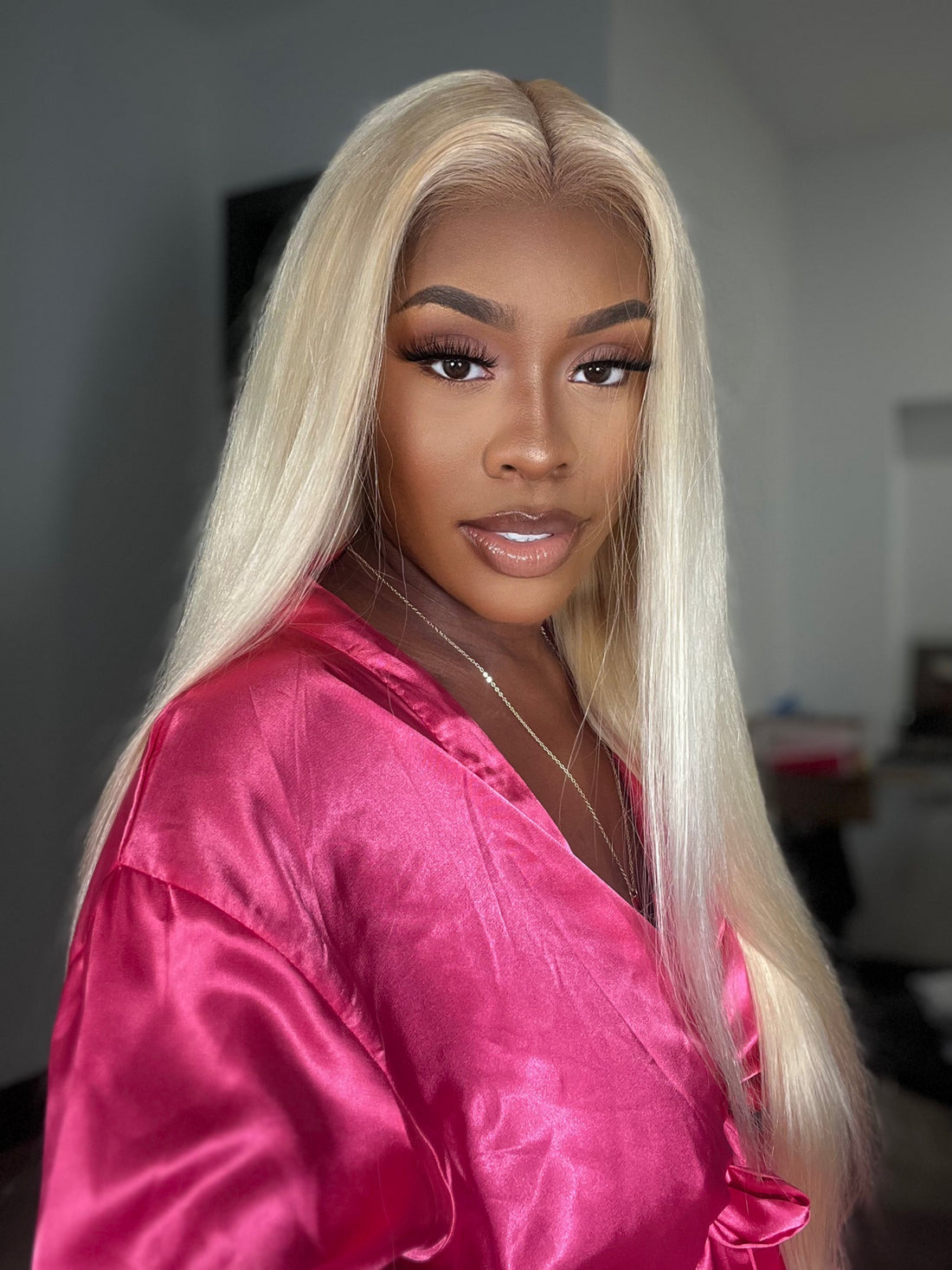 BELIEVE IN HAIR "KAT" STRAIGHT ASH BLONDE 100% HUMAN HAIR – Believe In Hair